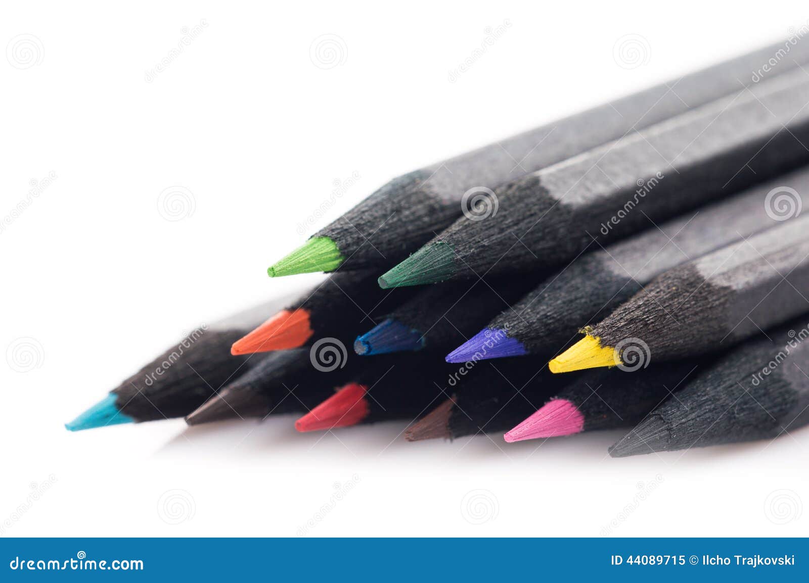 Black color pencils stock image. Image of orange, object - 44089715