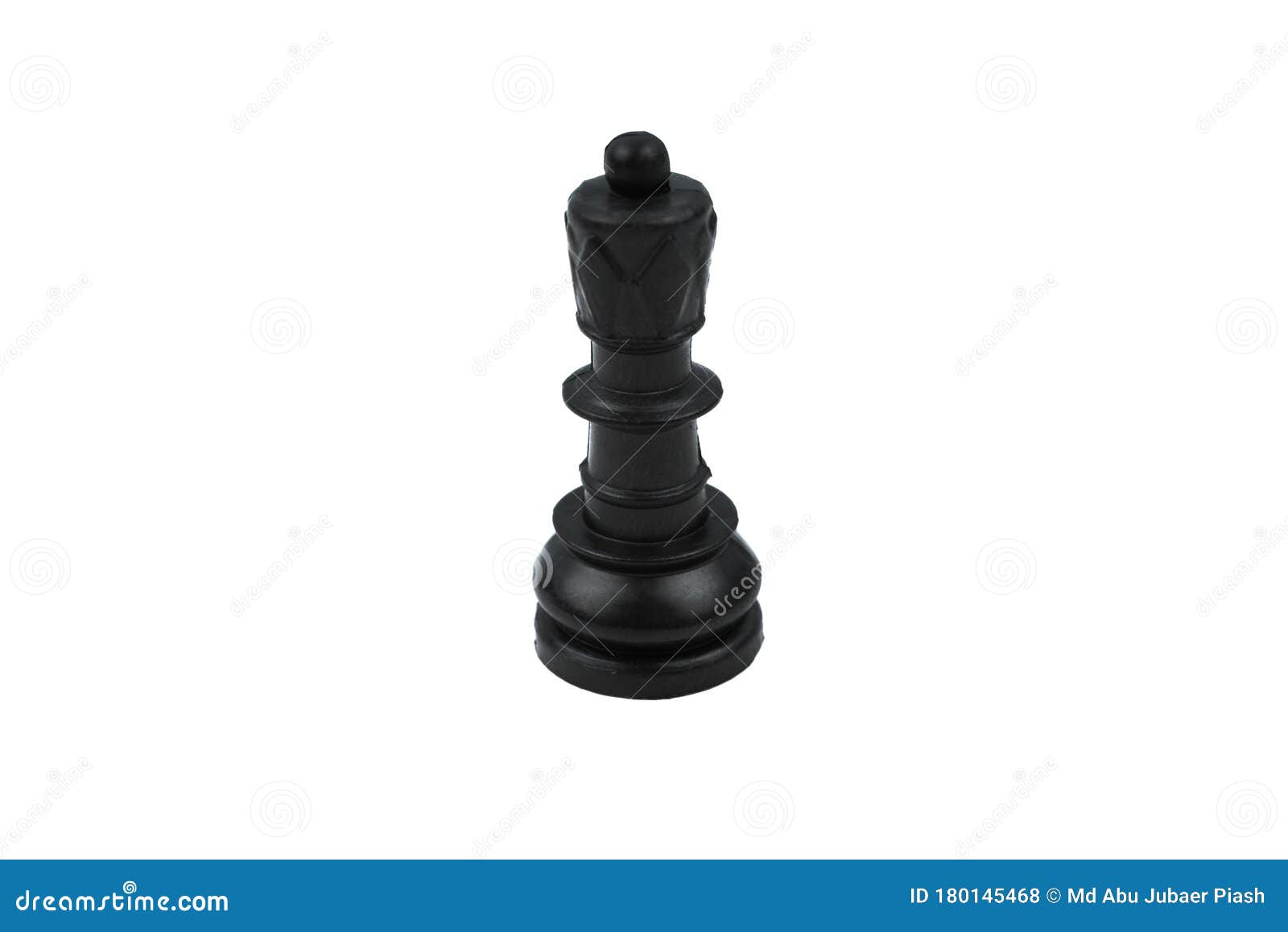 Black Color Queen Pawn Placed in a Middle of the White Isolated ...