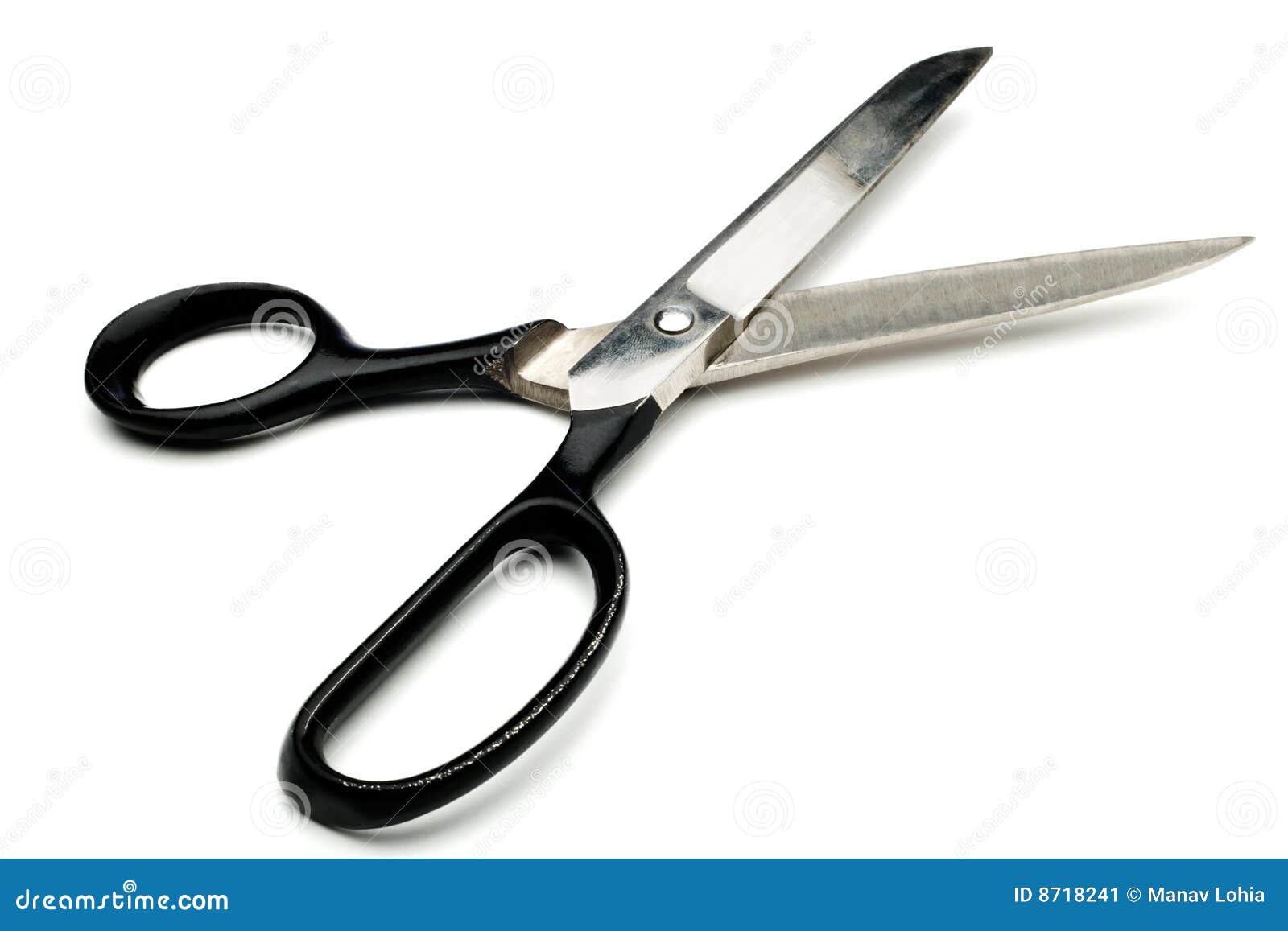 Black Color Scissors stock image. Image of white, close - 8718241