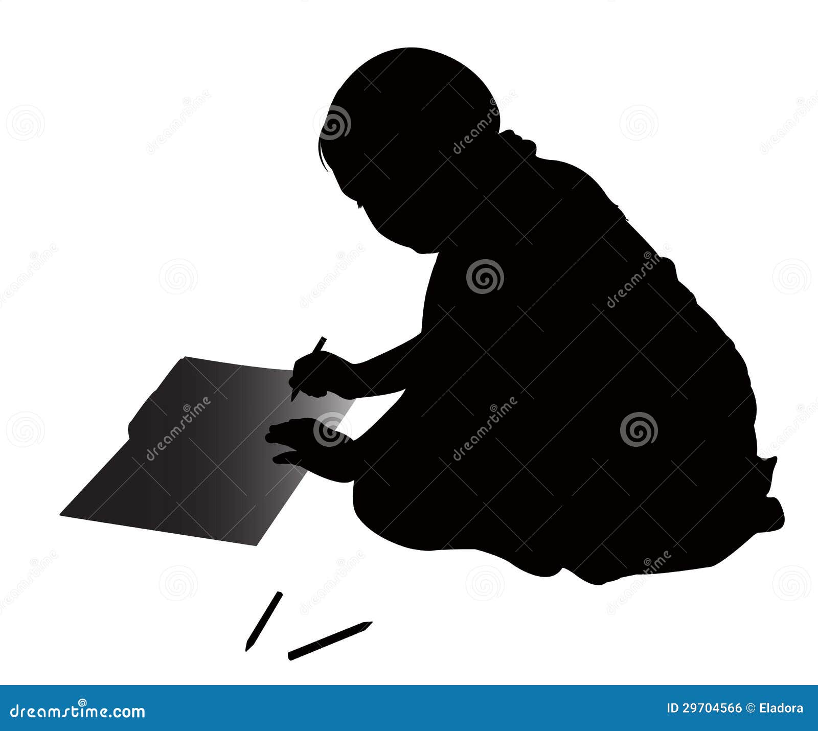 Studying girl vector stock vector. Illustration of literature - 29704566