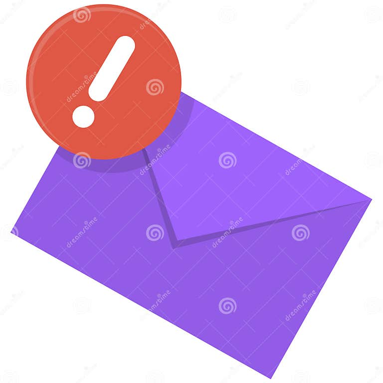 Black Color Symbol of Error Message Stock Vector - Illustration of ...