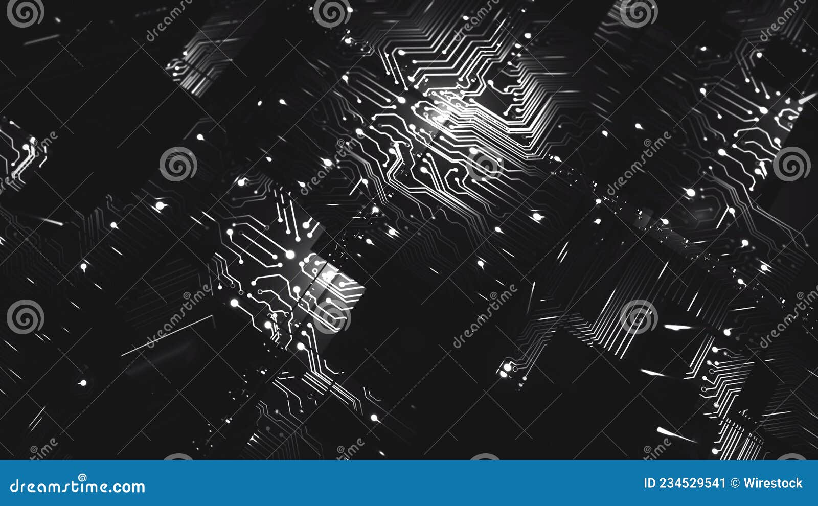 Black Color Technology Background Stock Illustration - Illustration of ...