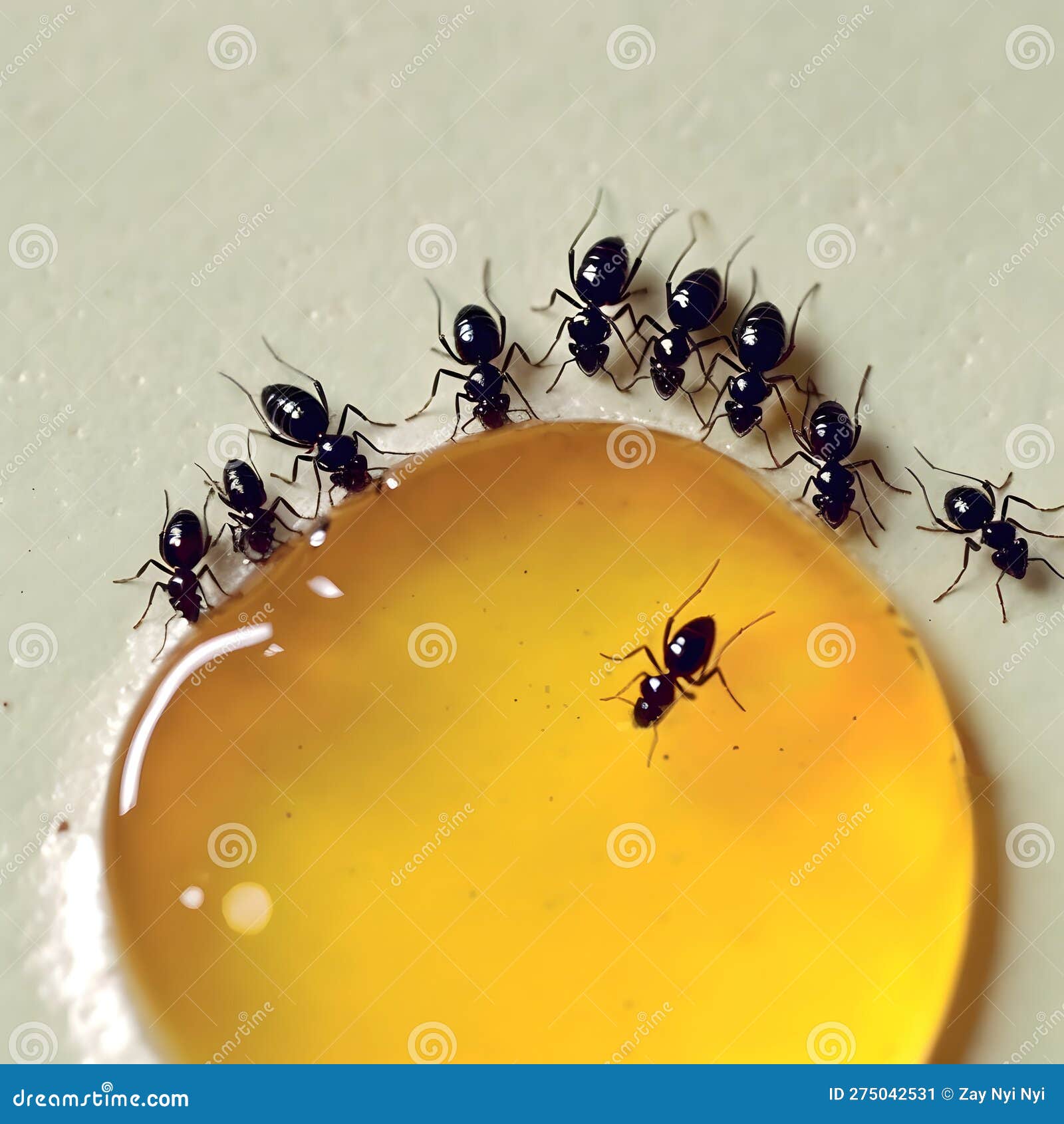Ants Eating Corn Cartoon Vector | CartoonDealer.com #5560339