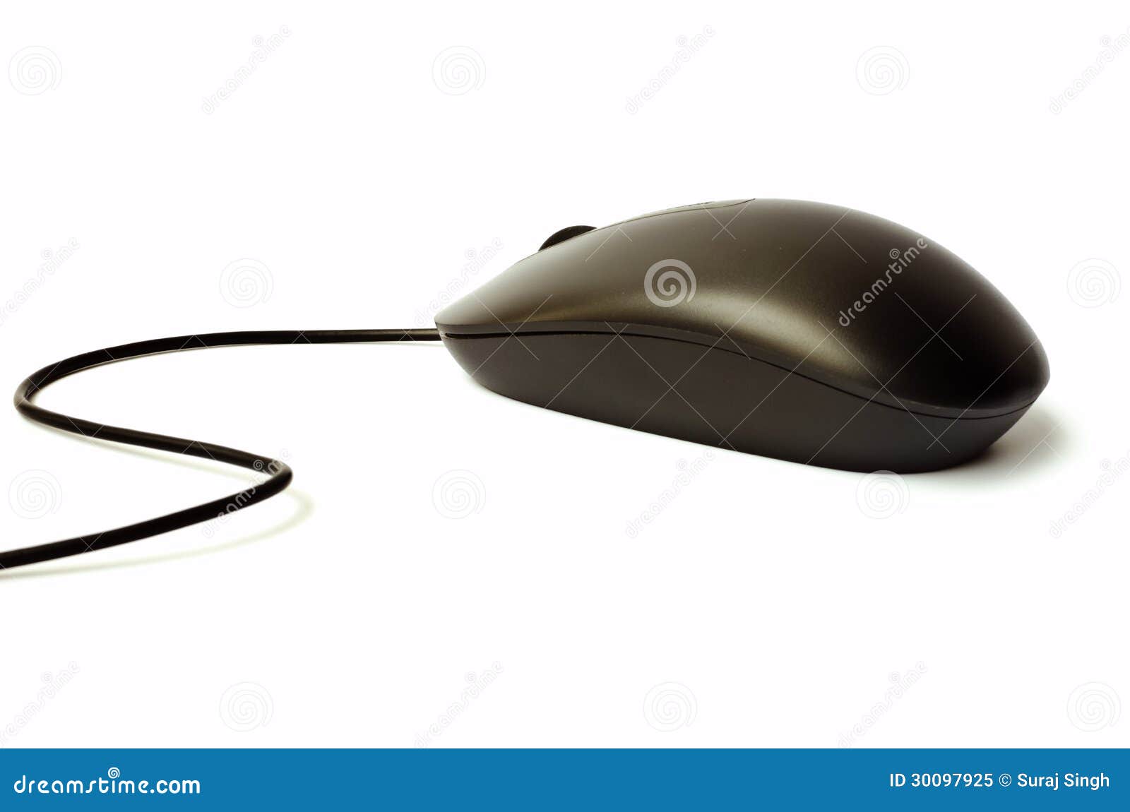 Black Colored Computer Mose Stock Image - Image of peripheral, hardware ...