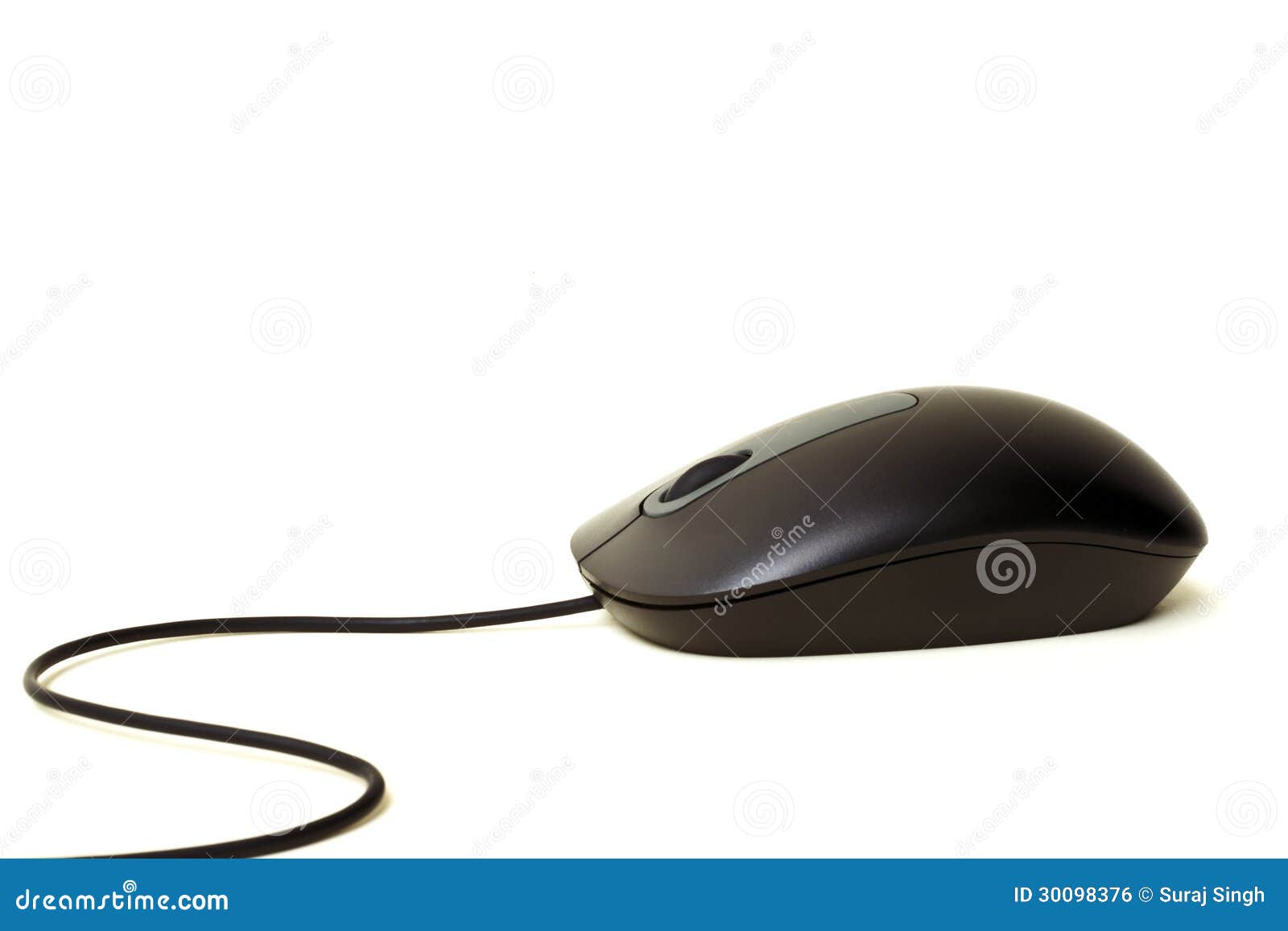 Black Computer Mouse stock photo. Image of device, hardware - 30098376