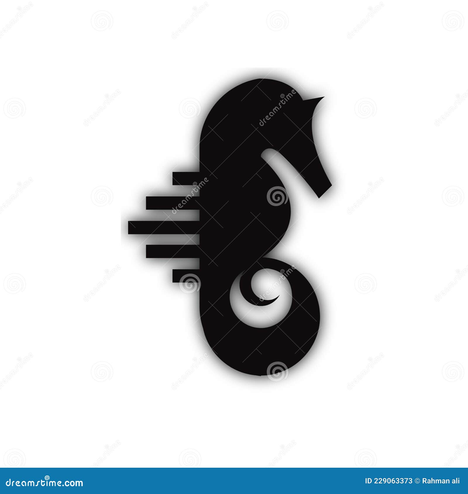 A Black Colour Logo Design. Stock Illustration - Illustration of ...