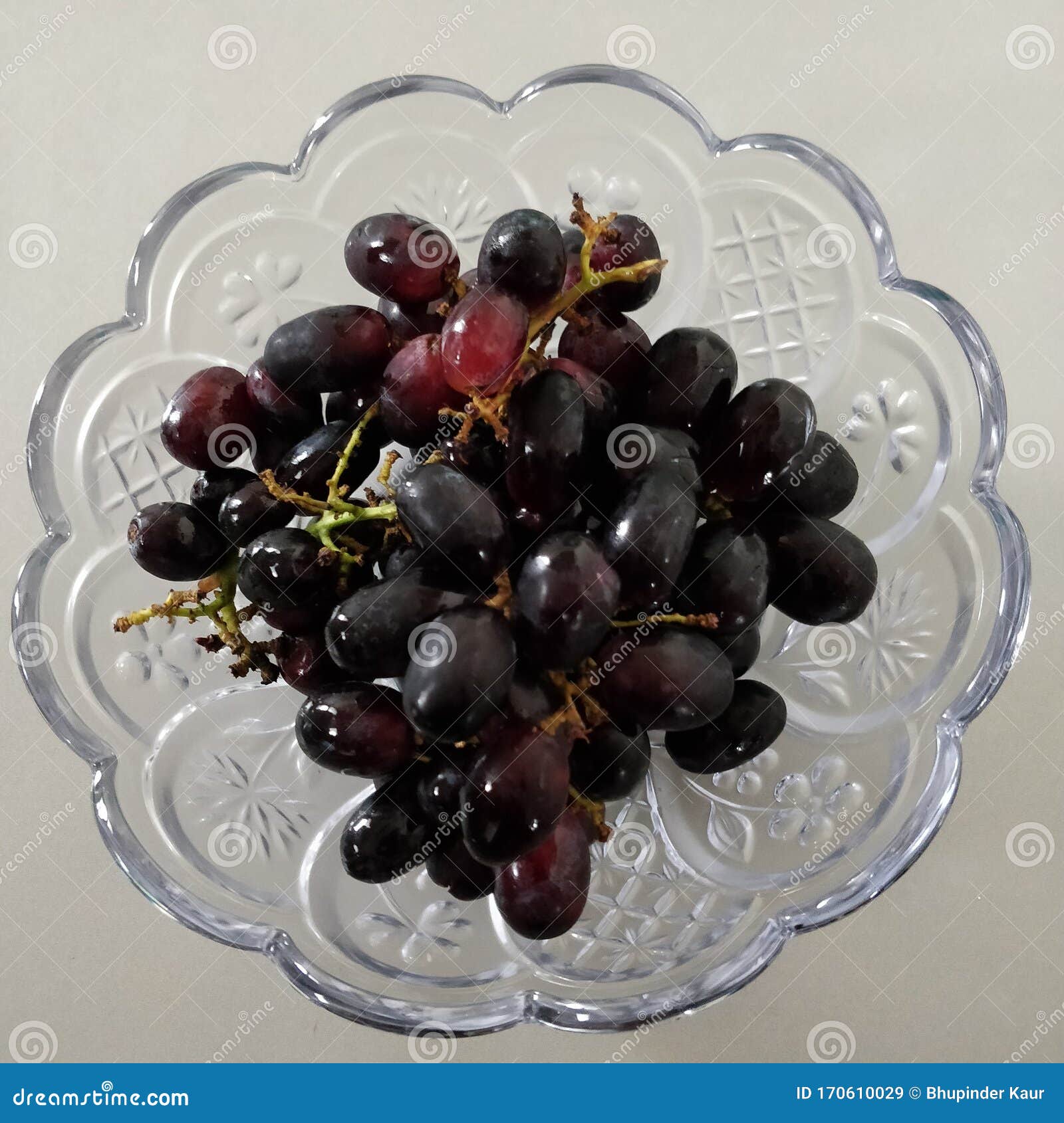 Black Coloured Grapes. a Grape is Botanically a Berry Stock Image ...
