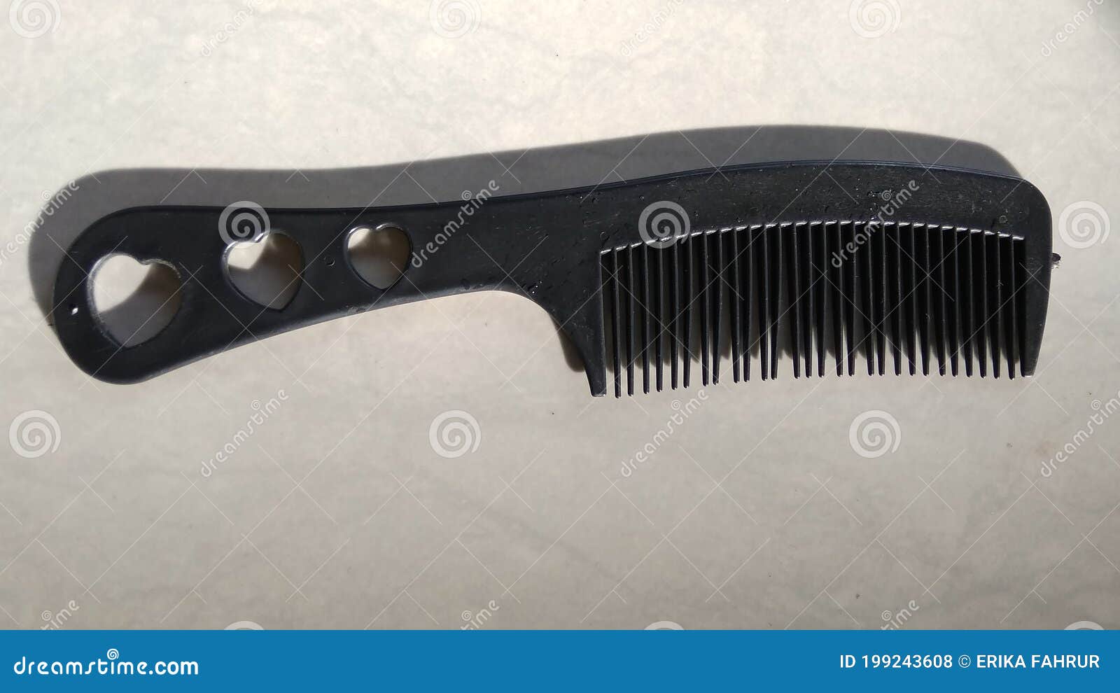 Black Comb that Fell on the Floor Stock Photo - Image of fell, floor ...
