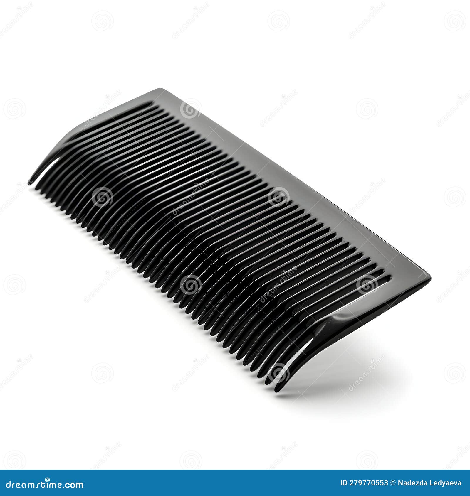 Black Comb Isolated on White Background. Stock Illustration ...