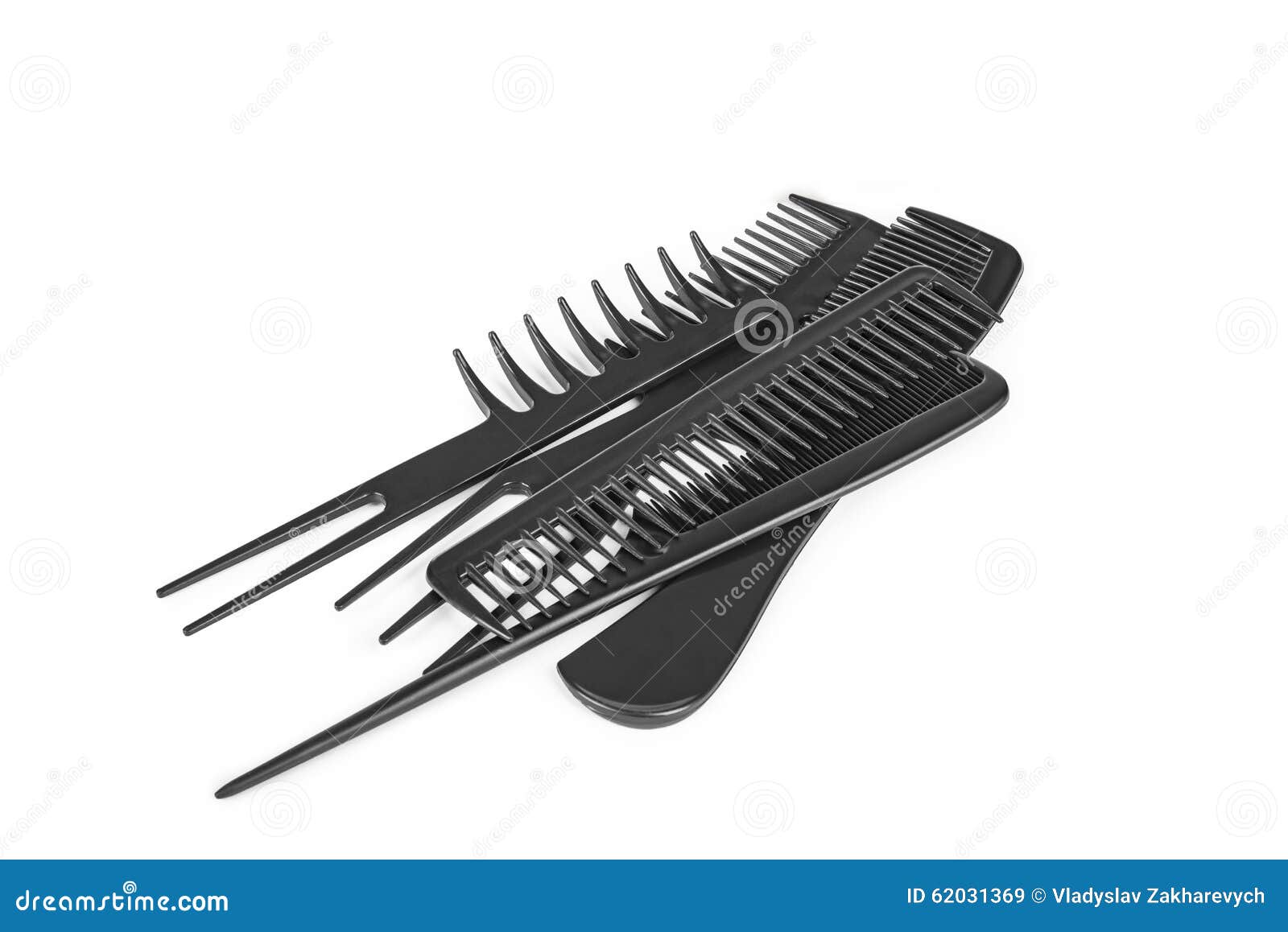 Black combs stock image. Image of comb, beautician, isolated - 62031369