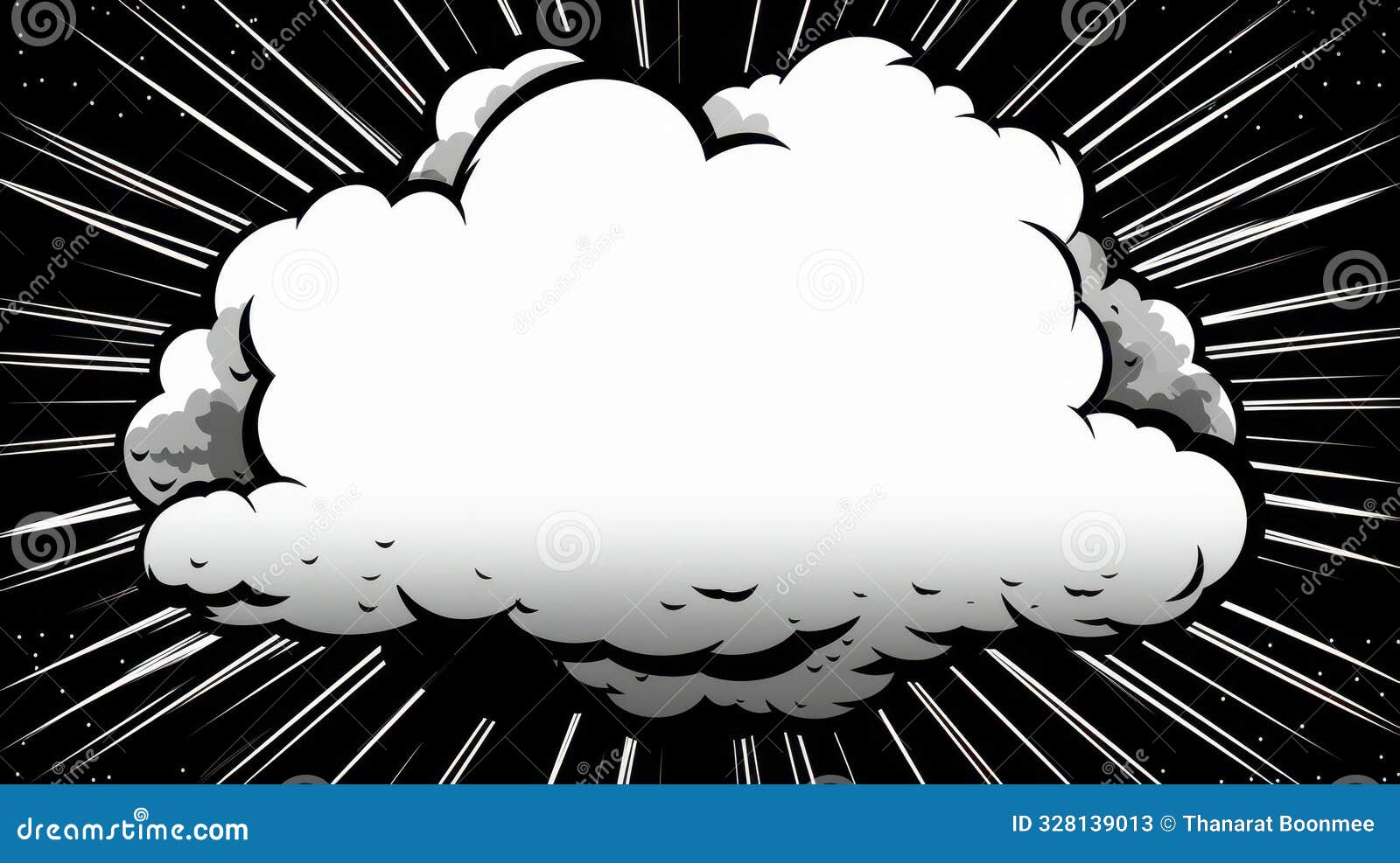 A Black Comic Book Speech Bubble for Adding Text To Your Comics or ...