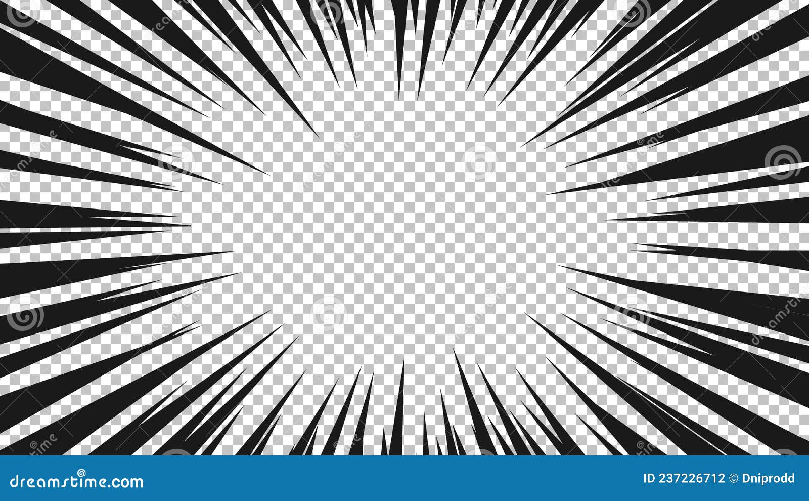 Black Comic Book Transparent Background Stock Vector - Illustration of ...