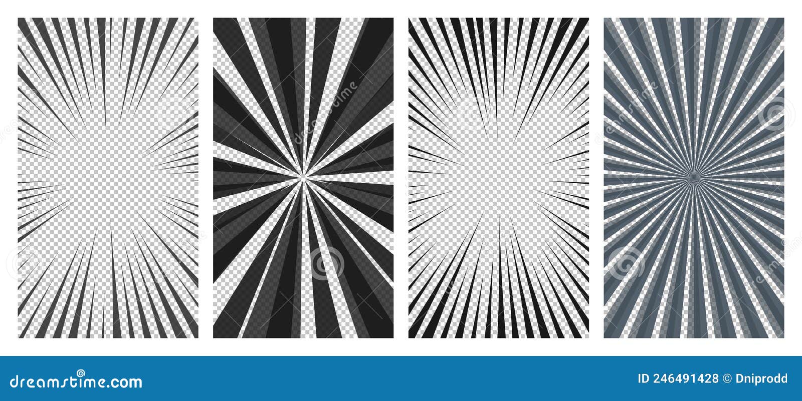 Black Comic Book Transparent Background Stock Vector - Illustration of ...