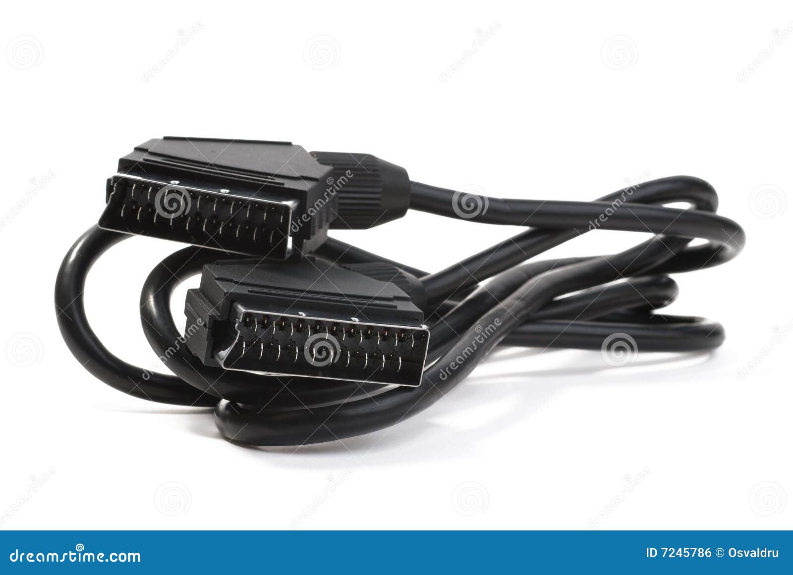 Black communications cable stock photo. Image of business - 7245786