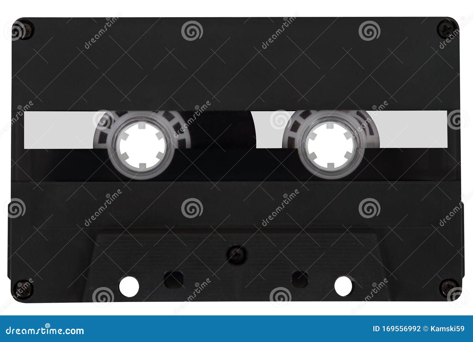 The Black Compact Audio Cassette Stock Photo - Image of design, music ...