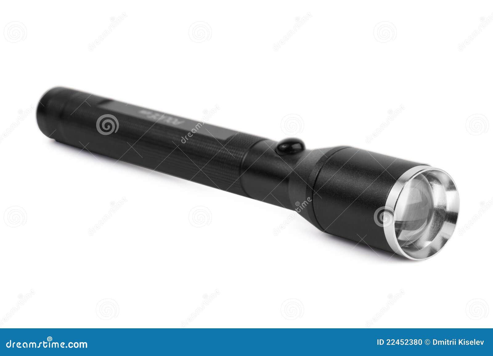 Black compact flashlight stock photo. Image of thin, cylindrical - 22452380