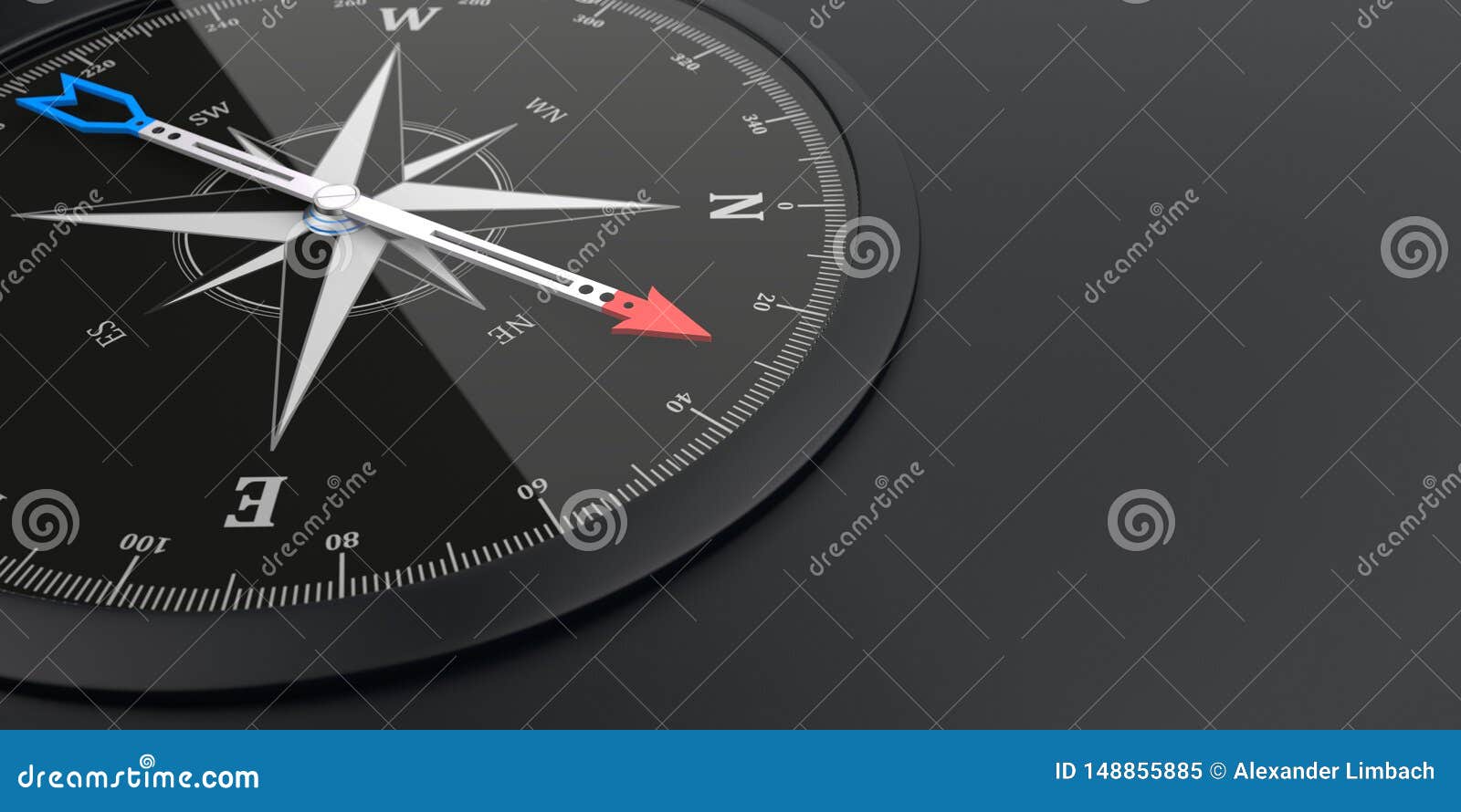 Black Compass Dark Background Stock Illustration - Illustration of ...