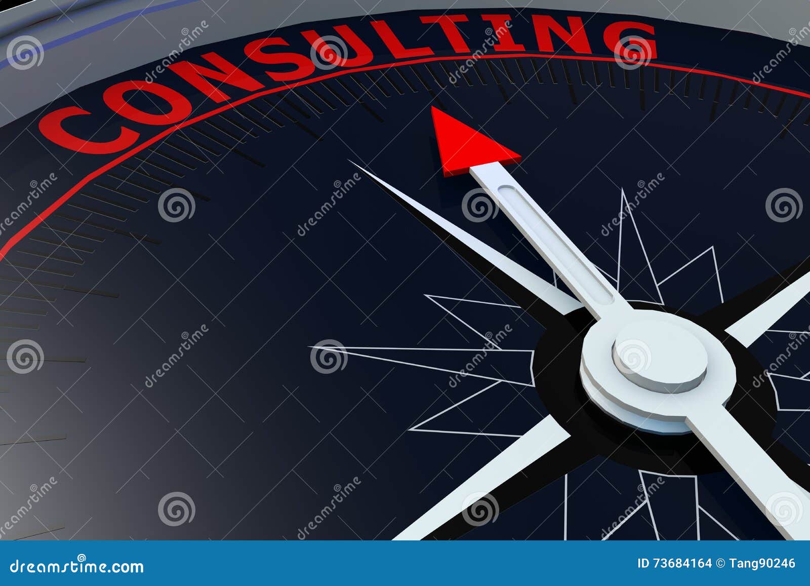 Black Compass with Consulting Word on it Stock Illustration ...