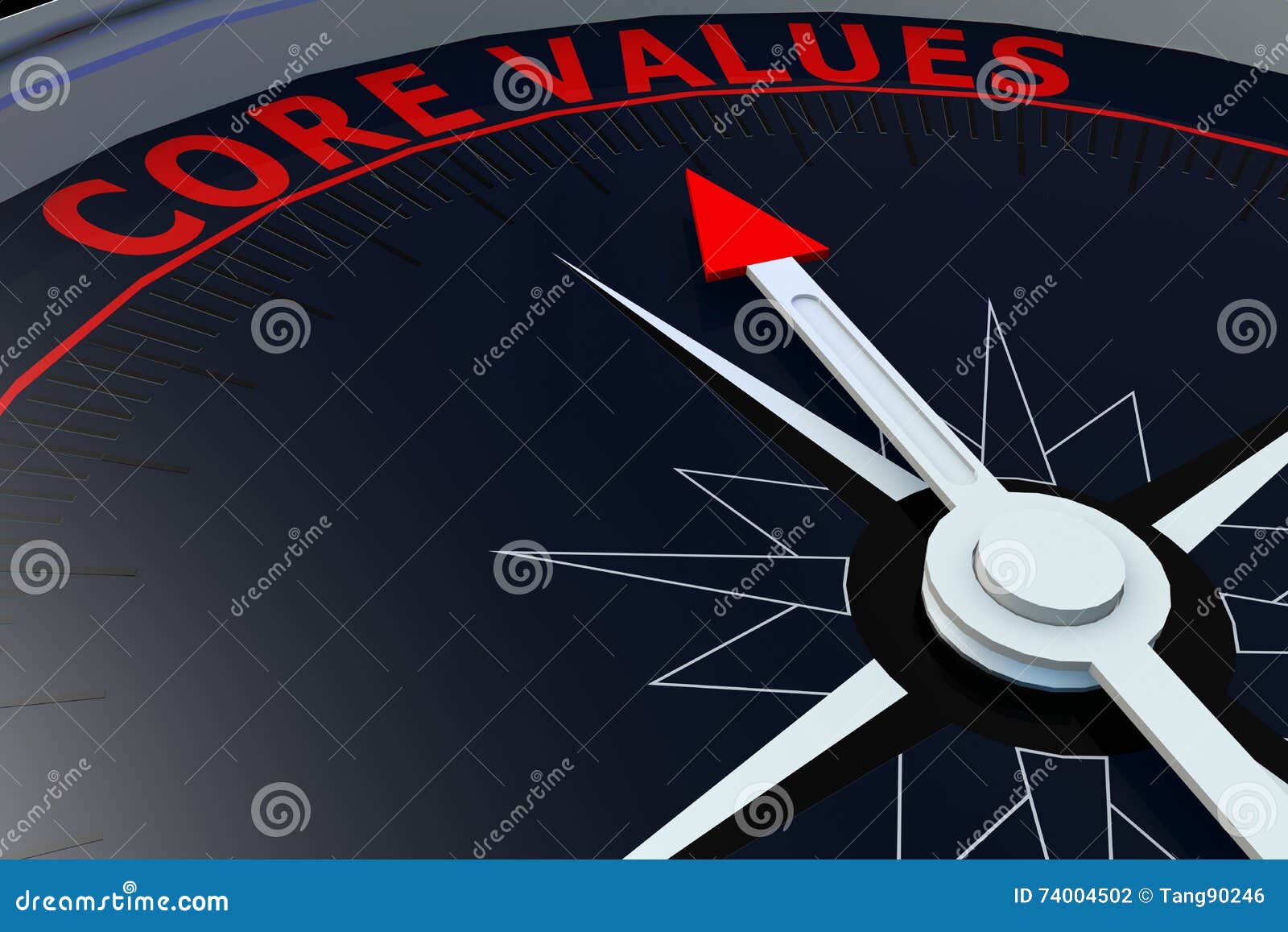 Black Compass With Core Values Word On It Royalty-Free Stock Image ...