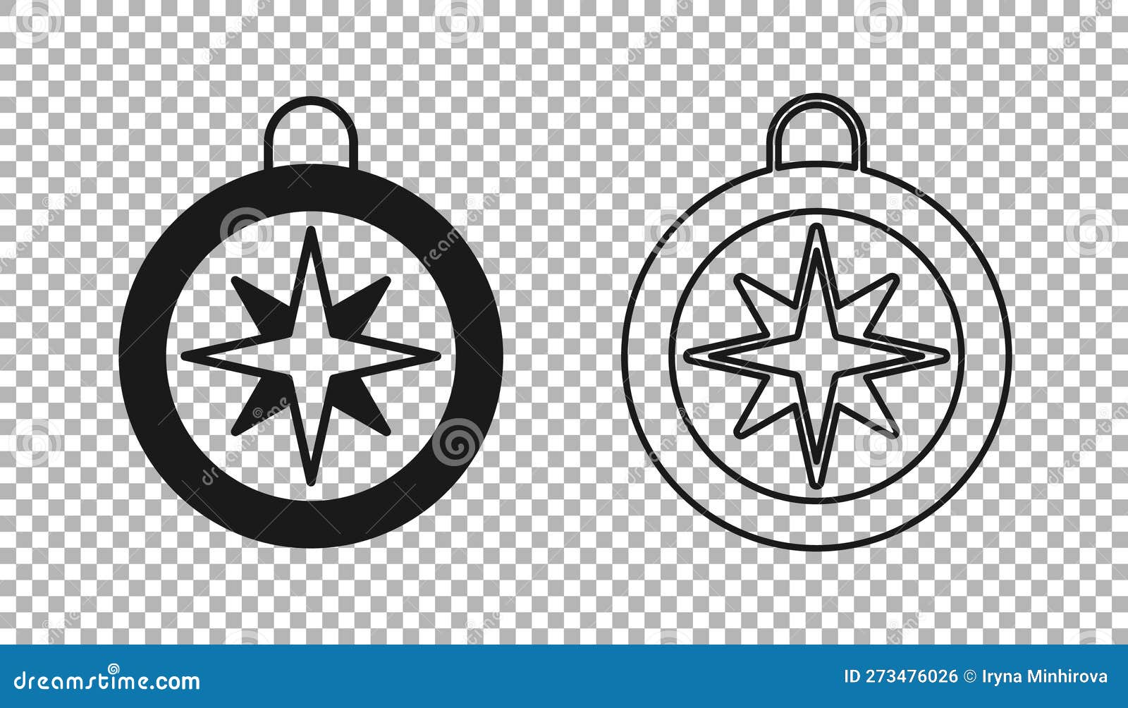 Black Compass Icon Isolated on Transparent Background. Windrose ...