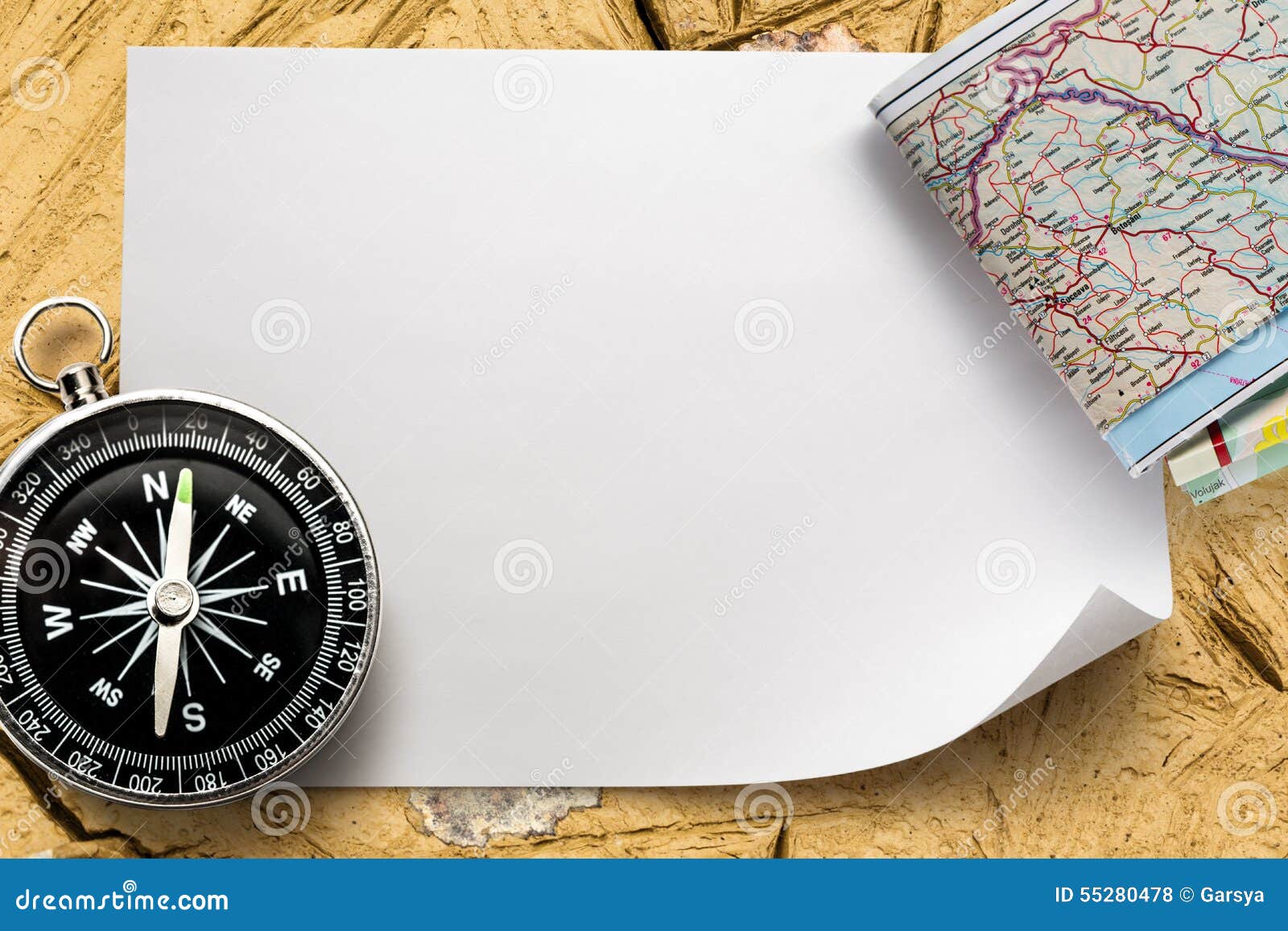 Black compass and map stock photo. Image of circle, directional - 55280478