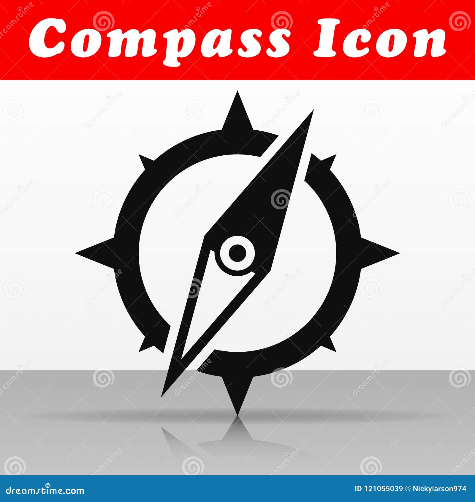 Black Compass Vector Icon Design Stock Vector - Illustration of design ...