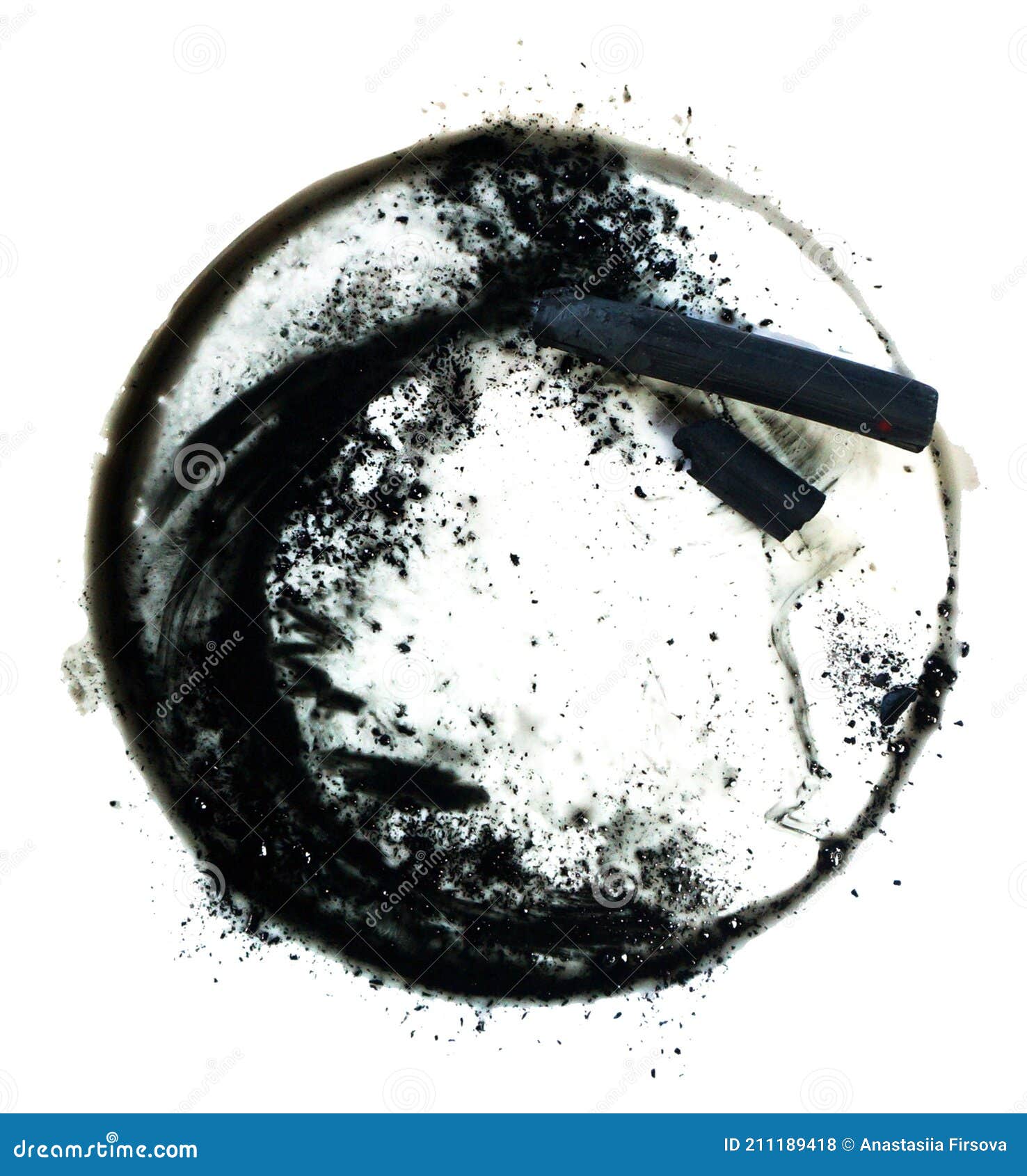 Black Compressed Charcoal Sticks for Drawing. Liquid Black Texture ...