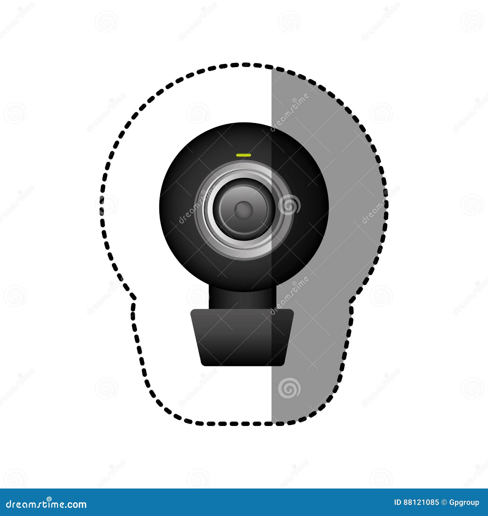 Black computer camera icon stock illustration. Illustration of clipart ...