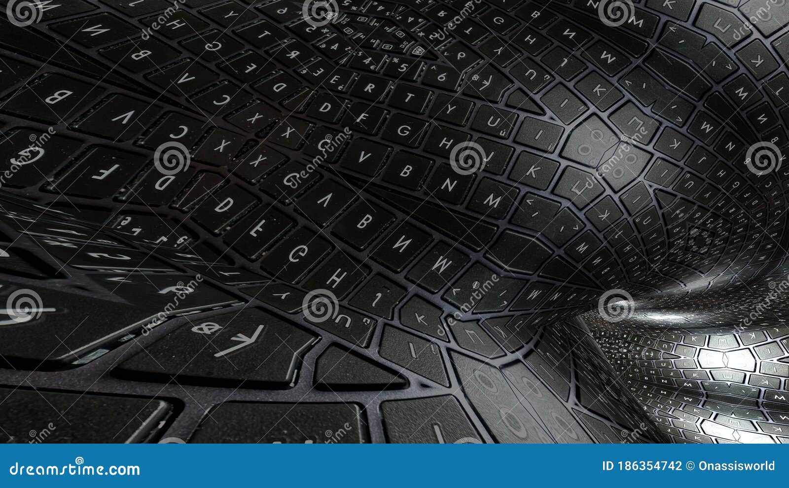 Black Computer Keyboard Abstract Background Stock Illustration ...