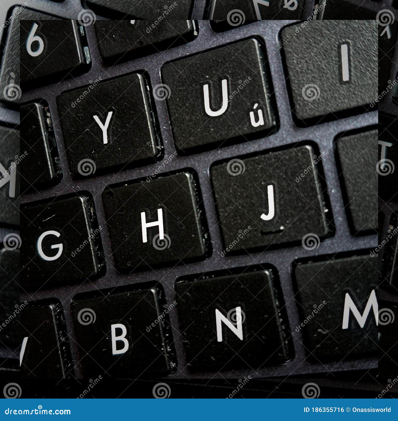 Black Computer Keyboard Abstract Background Stock Illustration ...