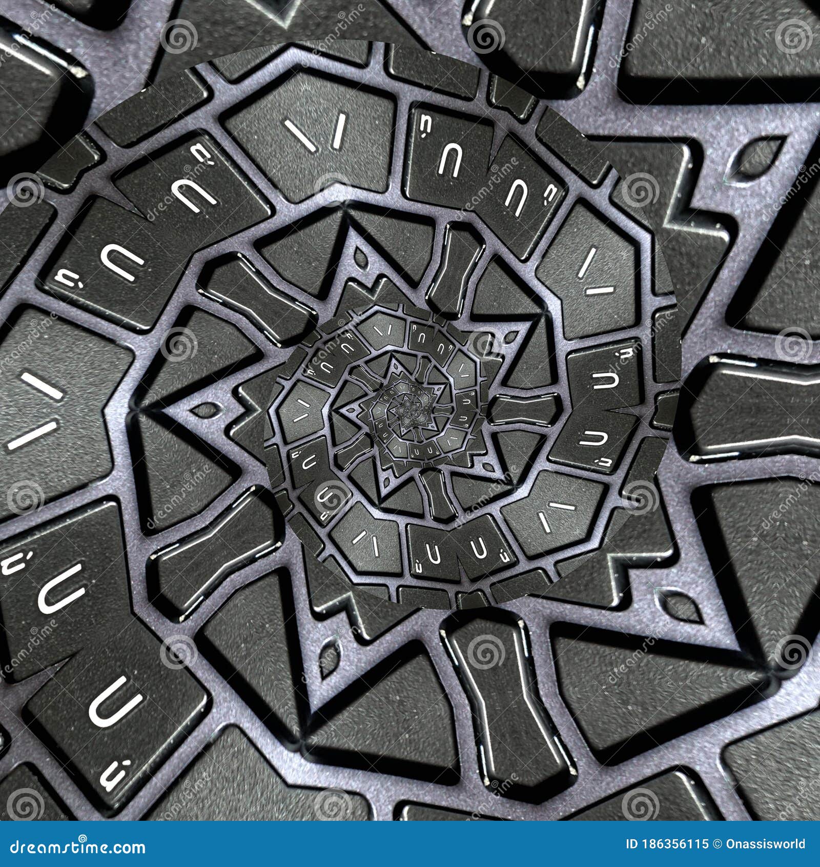 Black Computer Keyboard Abstract Background Stock Illustration ...