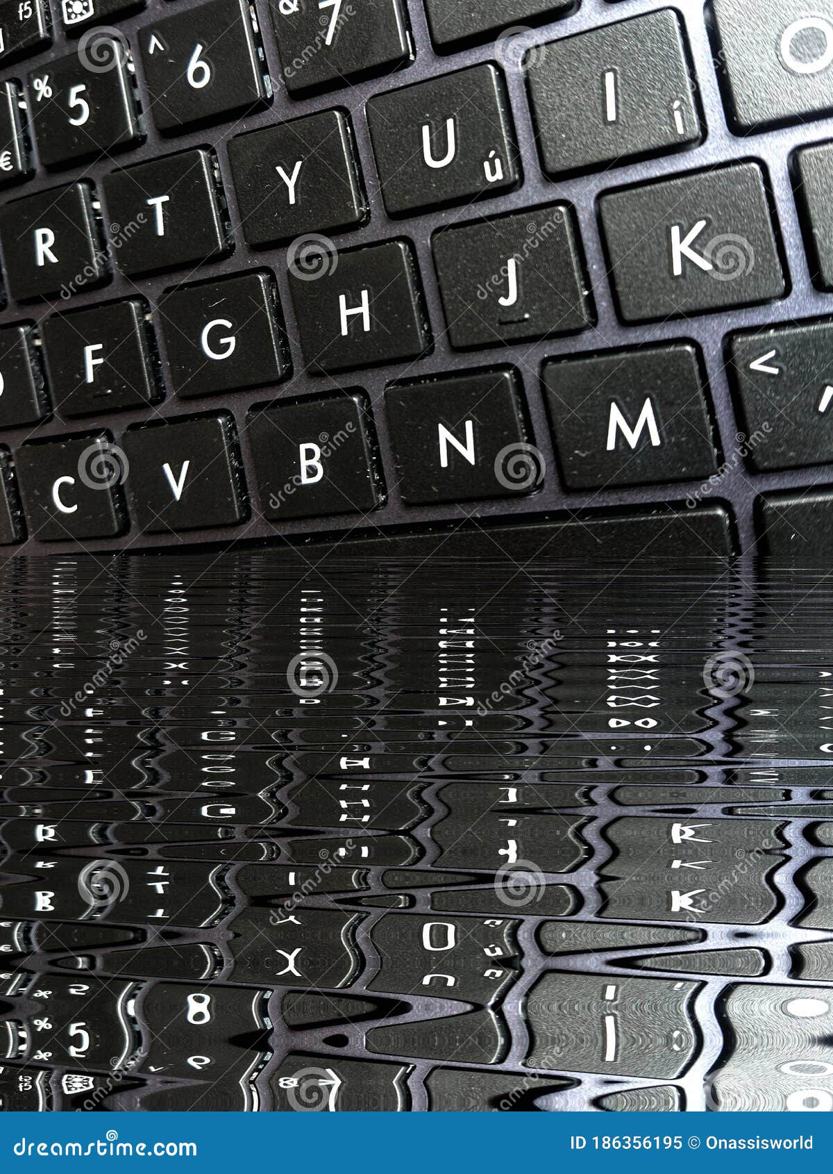 Black Computer Keyboard Abstract Background Stock Illustration ...