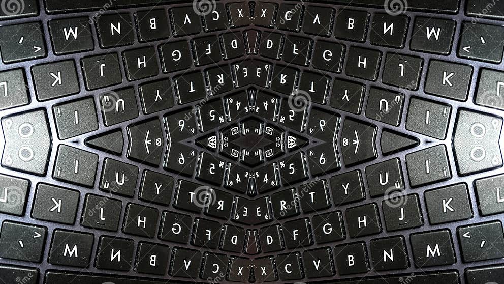 Black Computer Keyboard Abstract Background Stock Illustration ...