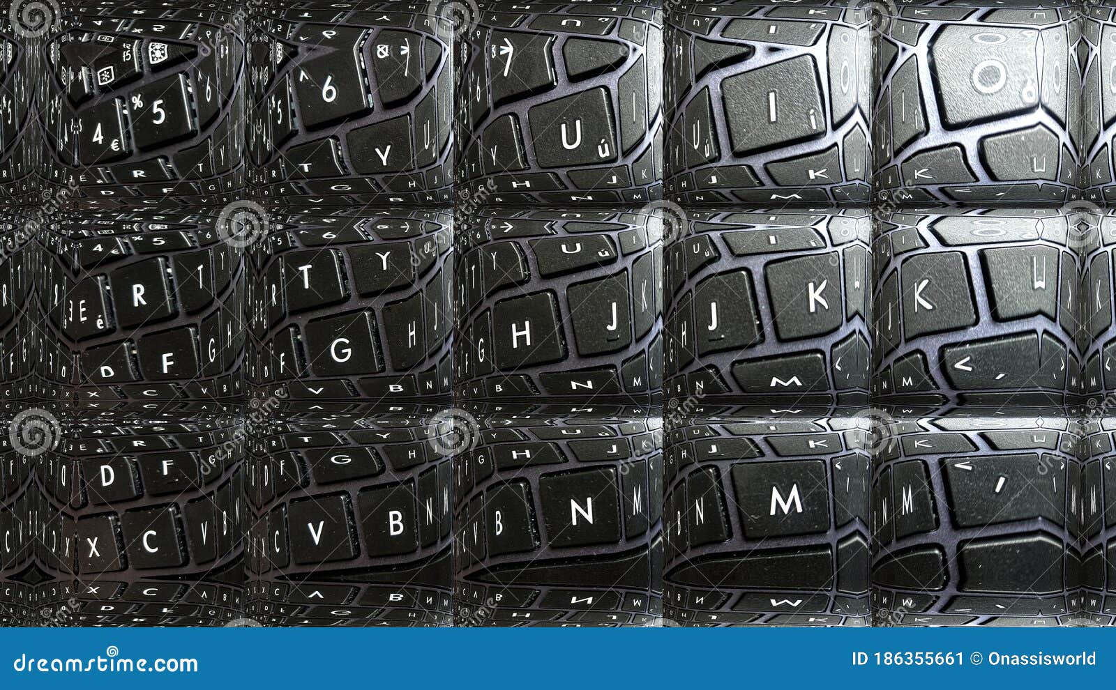 Black Computer Keyboard Abstract Background Stock Illustration ...