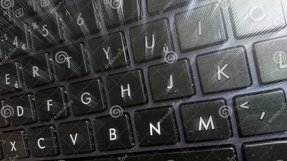 Black Computer Keyboard Abstract Background Stock Illustration ...