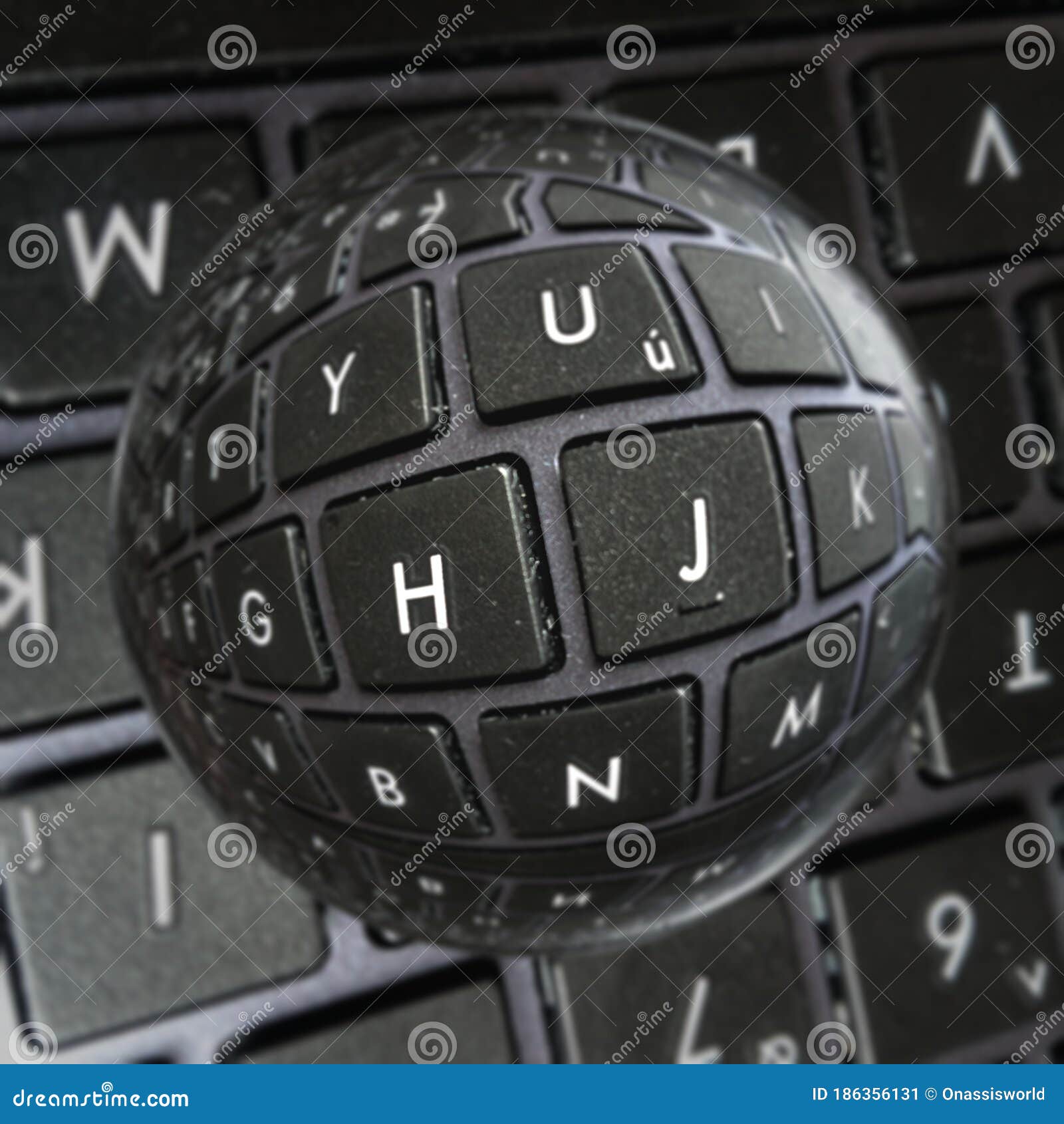 Black Computer Keyboard Abstract Background Stock Illustration ...