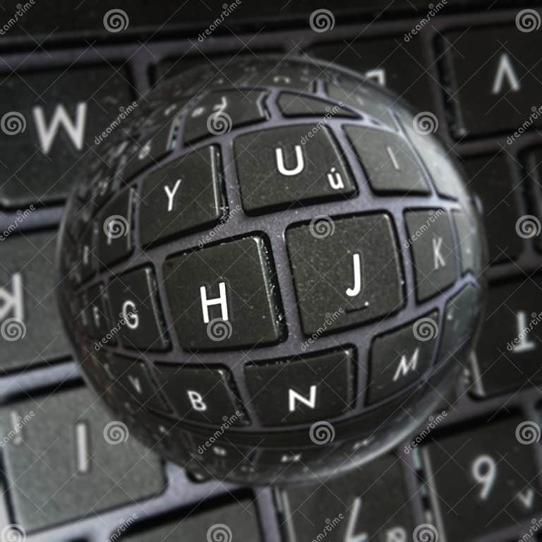 Black Computer Keyboard Abstract Background Stock Illustration ...