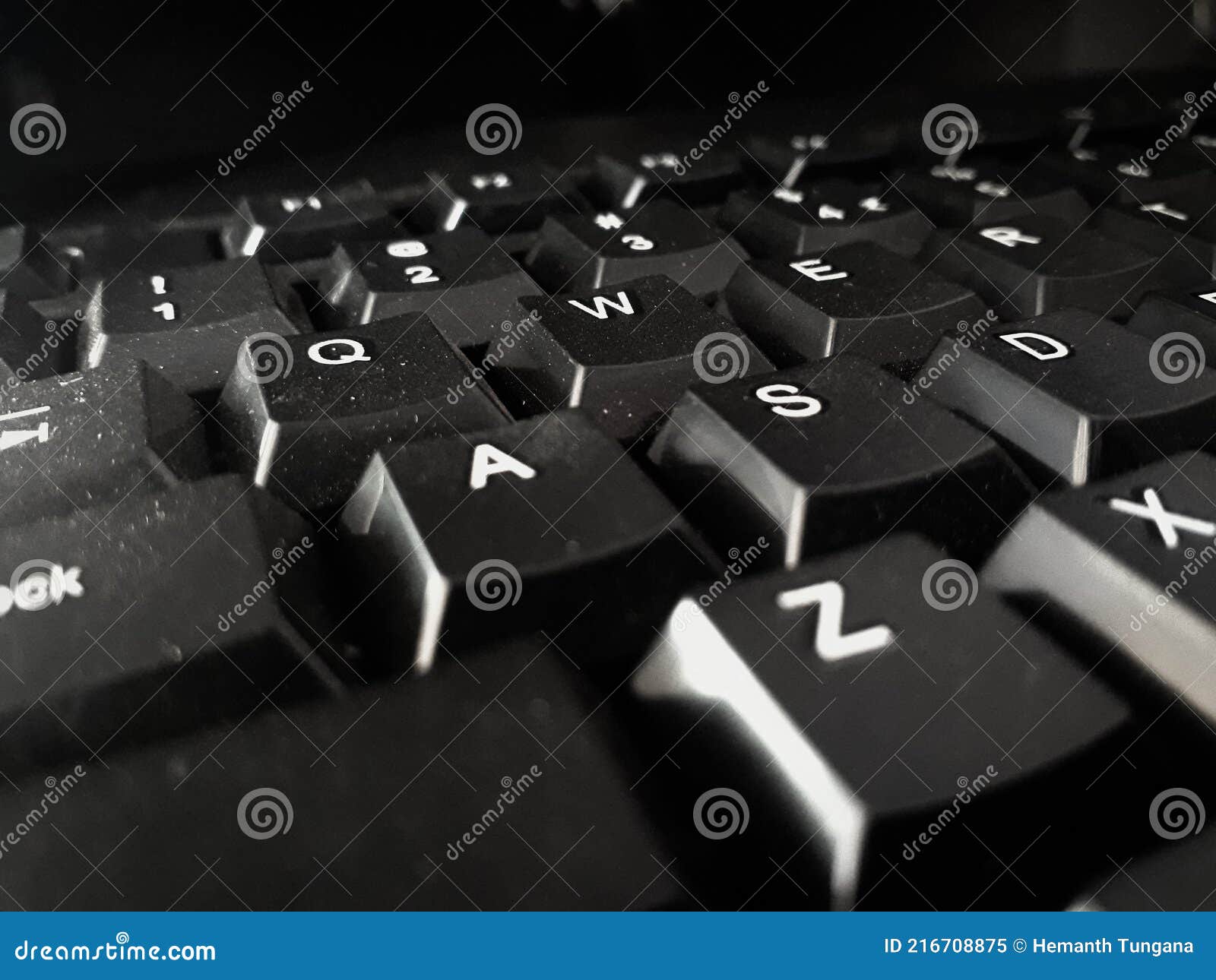 Black computer keyboard stock image. Image of keyboard - 216708875