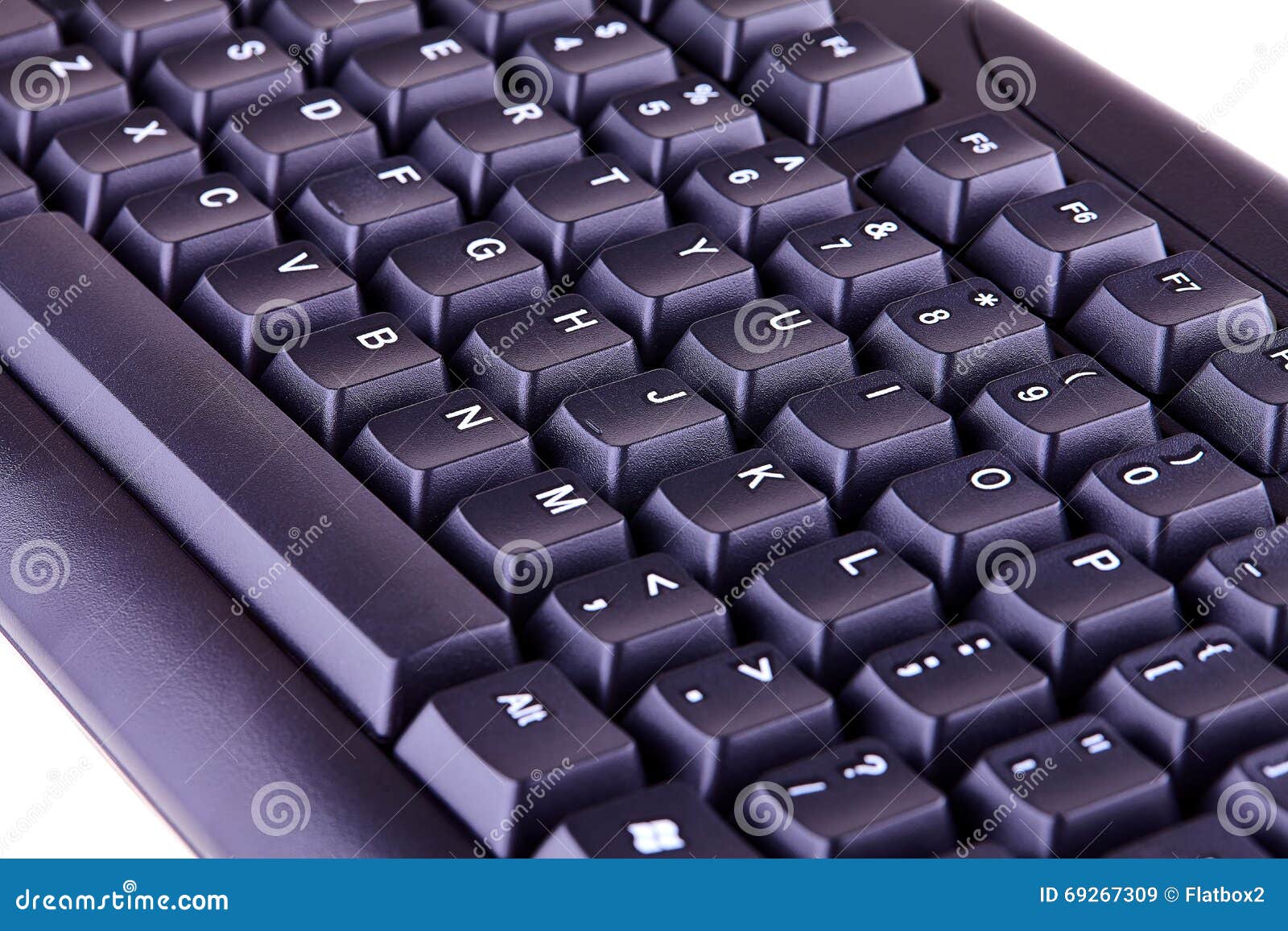 Black computer keyboard stock image. Image of electronic - 69267309