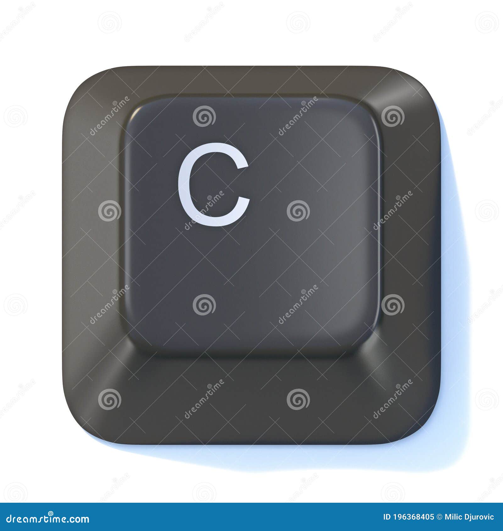 Black Computer Keyboard Key Letter C 3D Stock Illustration ... Black Computer Keyboard Key Letter C 3D Stock Illustration ...