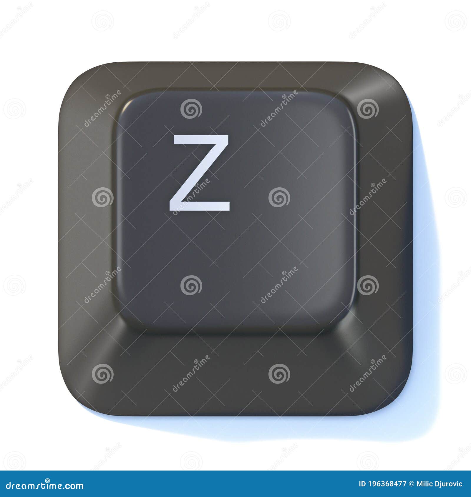 Black Computer Keyboard Key Letter Z 3D Stock Illustration ... Black Computer Keyboard Key Letter Z 3D Stock Illustration ...