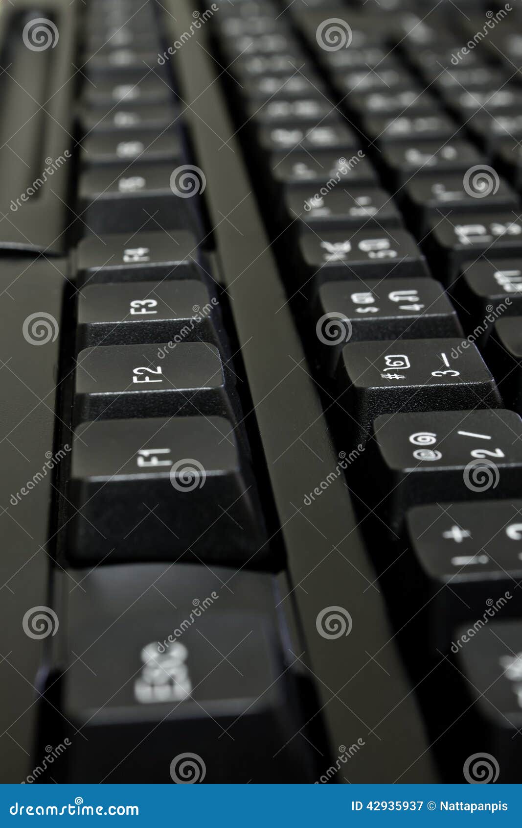 Black Computer Keyboard stock image. Image of keyboard - 42935937