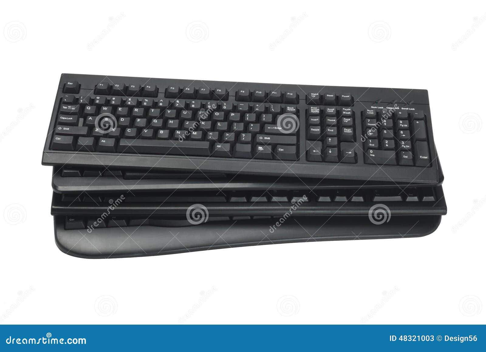 Black Computer Keyboards stock image. Image of internet - 48321003