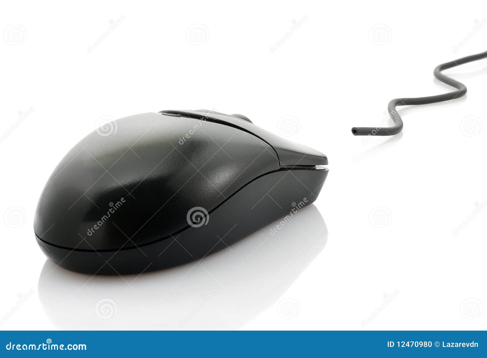 Black computer mouse stock photo. Image of working, communication ...
