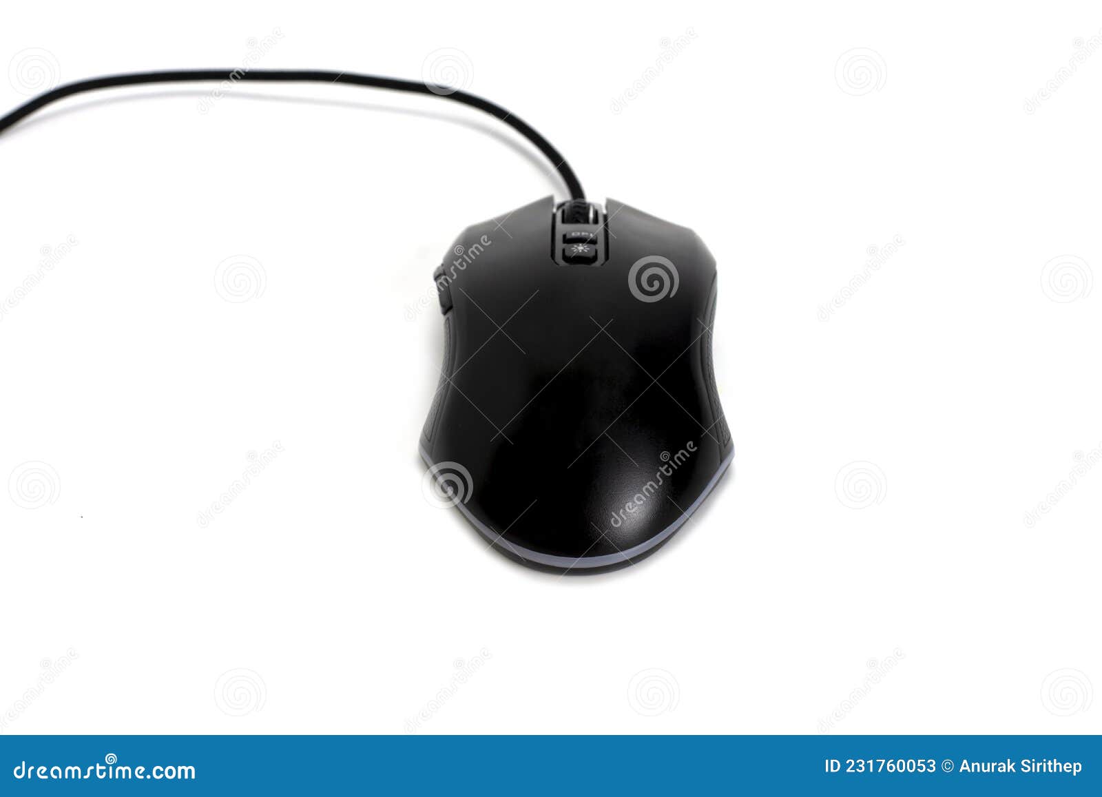Black computer mouse i stock image. Image of background - 231760053