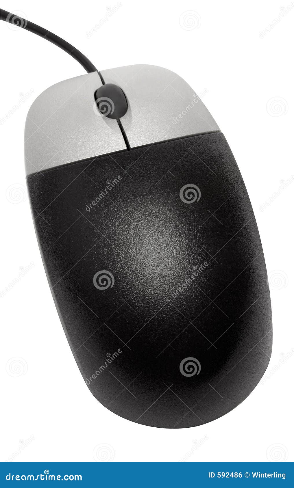Black Computer Mouse W/ Path Stock Photo - Image of mice, office: 592486
