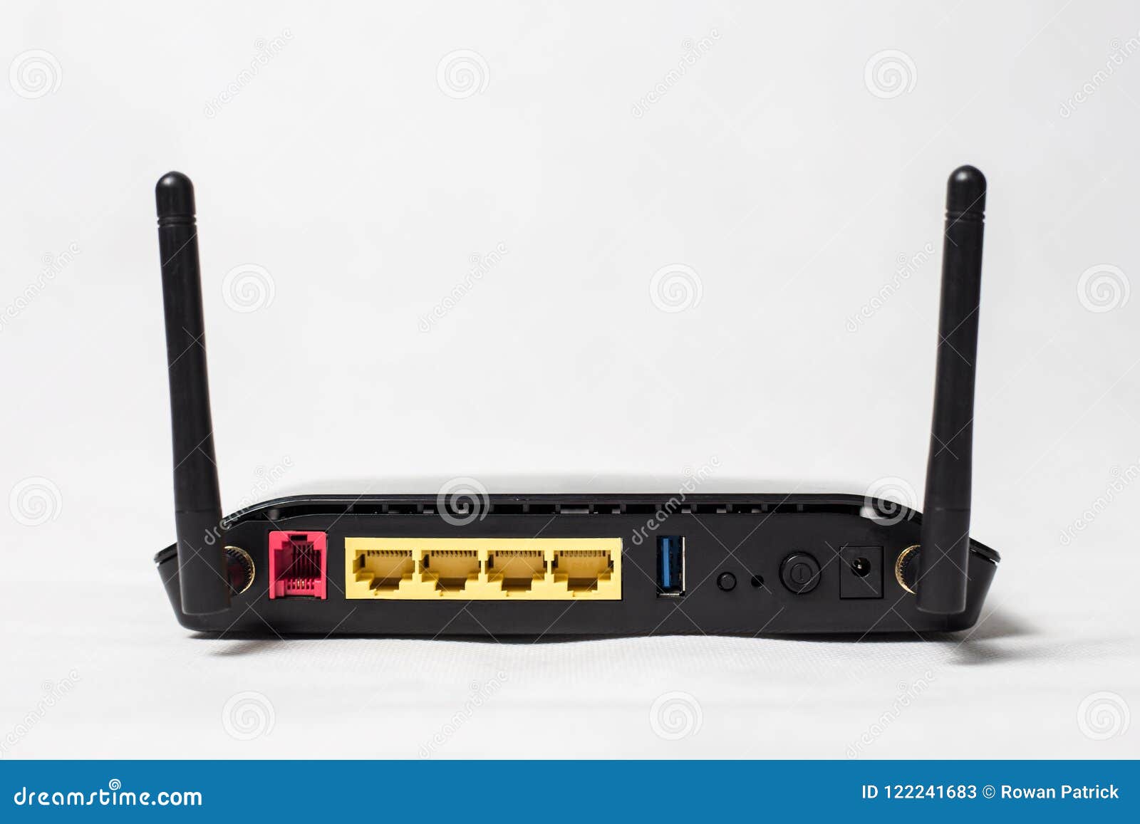 Black Computer Router stock image. Image of ethernet - 122241683