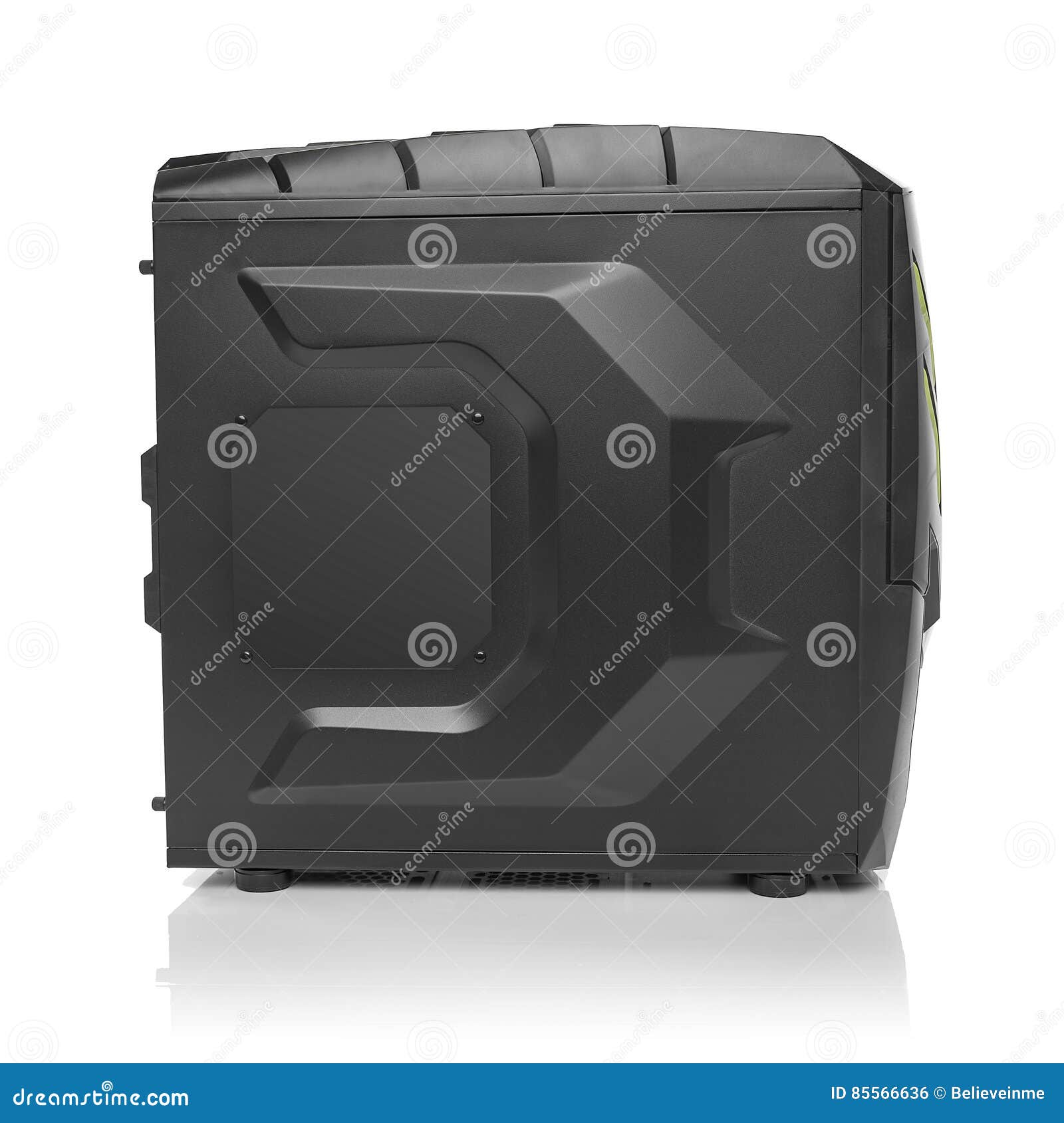 Black Computer System Unit. Stock Photo - Image of equipment, tower ...