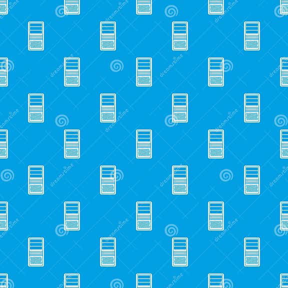 Black Computer System Unit Pattern Seamless Blue Stock Vector ...
