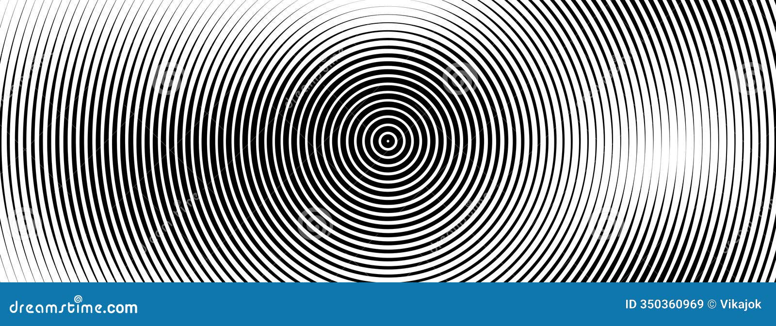 Black Concentric Circle Background. Radial Geometric Pattern Texture ...